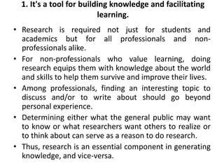 Need of Research- Why Necessary | PPTX