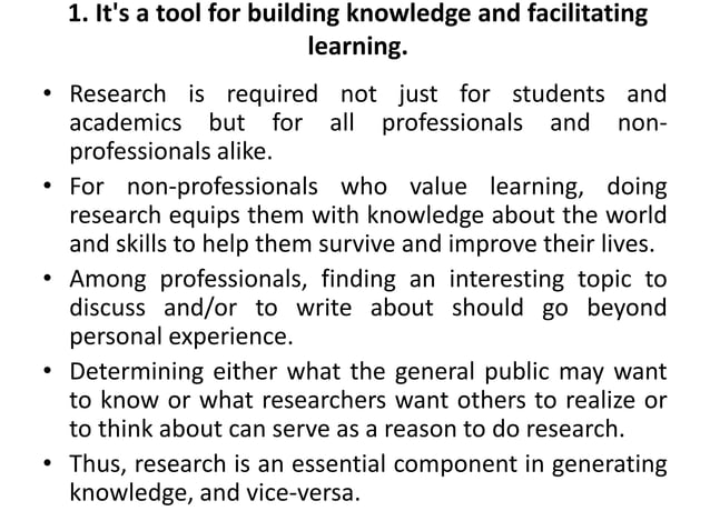 Need of Research- Why Necessary | PPTX