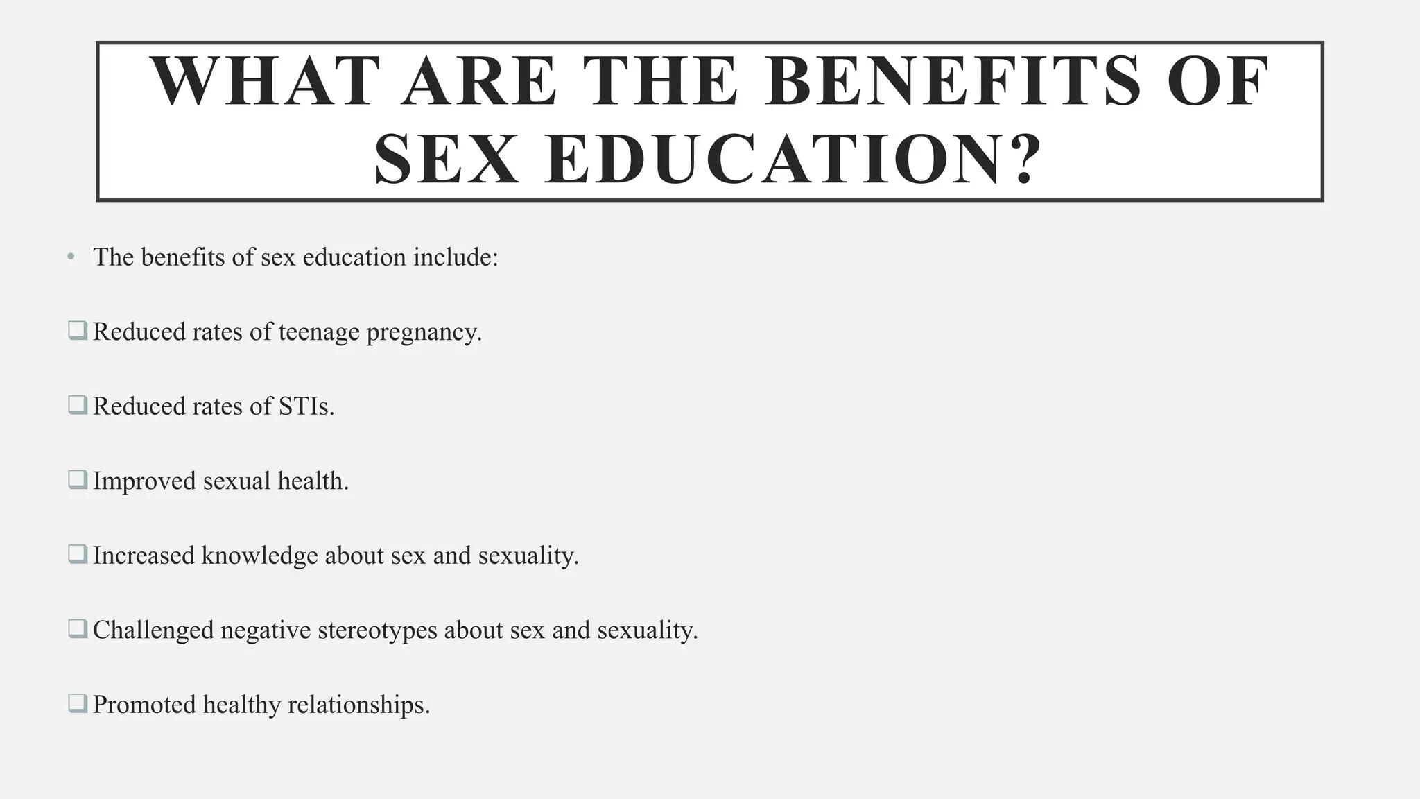 Need Of Sex Educationpptx