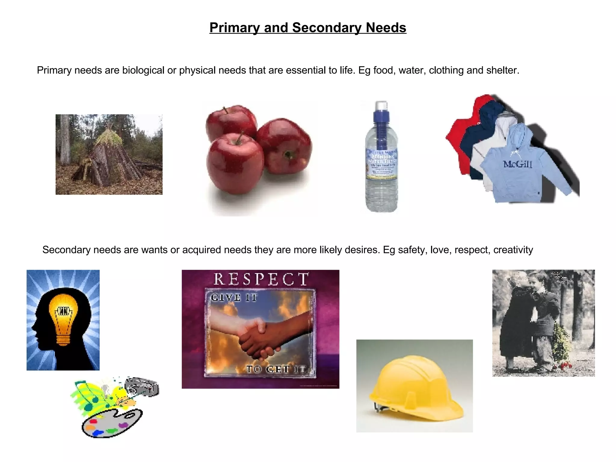 Needs And Wants | PPT