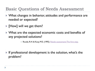 Needs Assessment and Program Planning | PPT