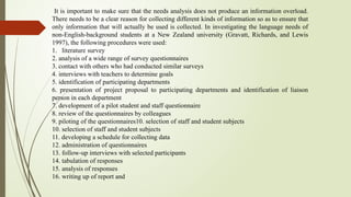 Needs Analysis.pptx of language teaching and learning | PPTX