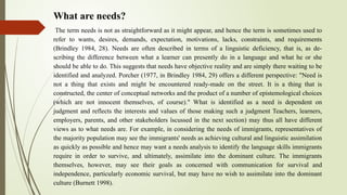Needs Analysis.pptx of language teaching and learning | PPTX