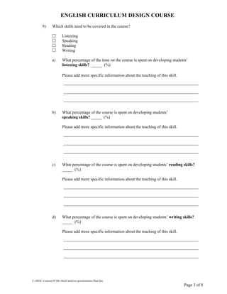 Needs analysis questionnaire 10 may 2010 maf.mod.gov ...