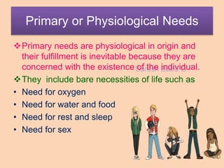 Needs of Adolescence | PPTX