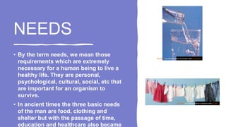 Needs and wants ppt | PPTX