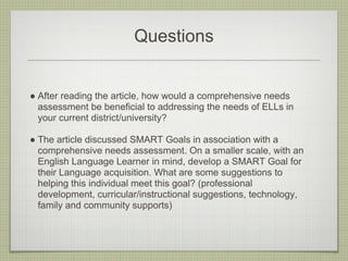 Needs assessment | PPT