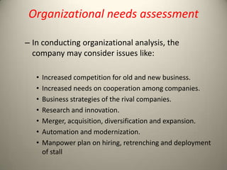Needs assessment | PPTX