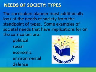 Needs Assessment - Assessment of Needs of Students and Society | PPT