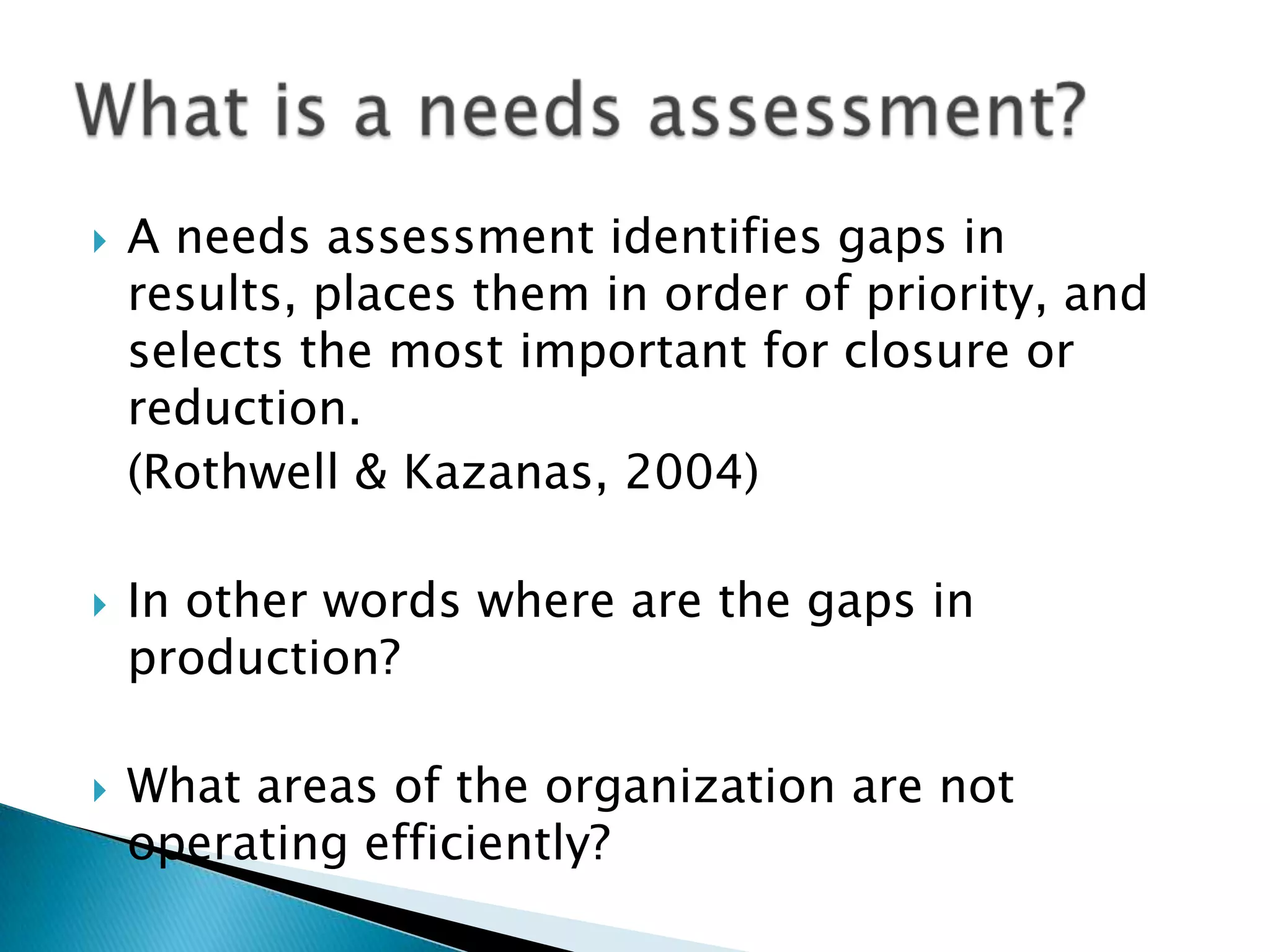 Needs Assessments | PPTX