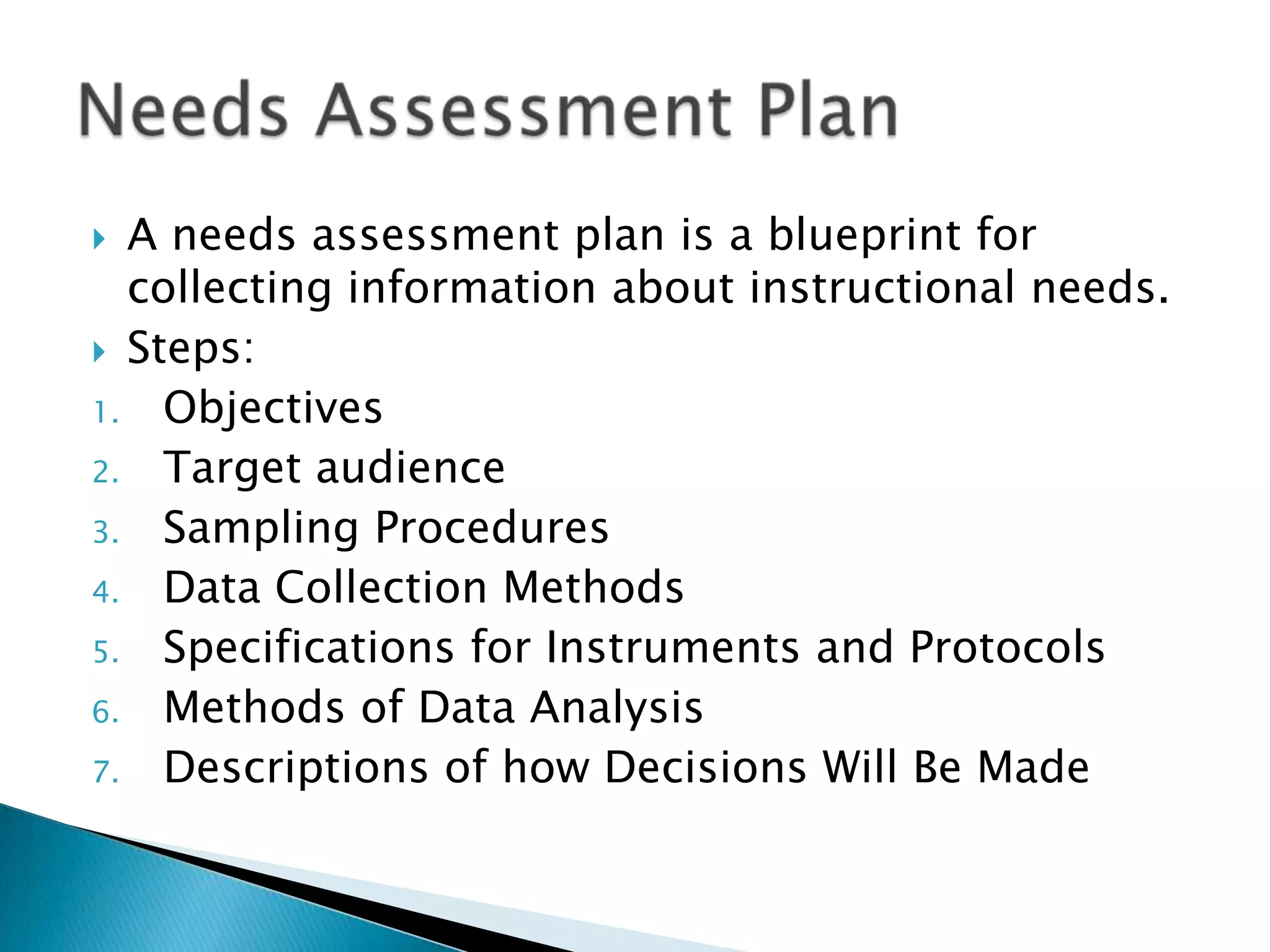 Needs Assessments | PPTX