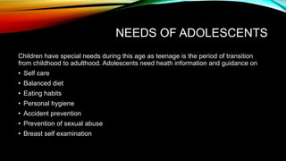 Needs of children | PPTX