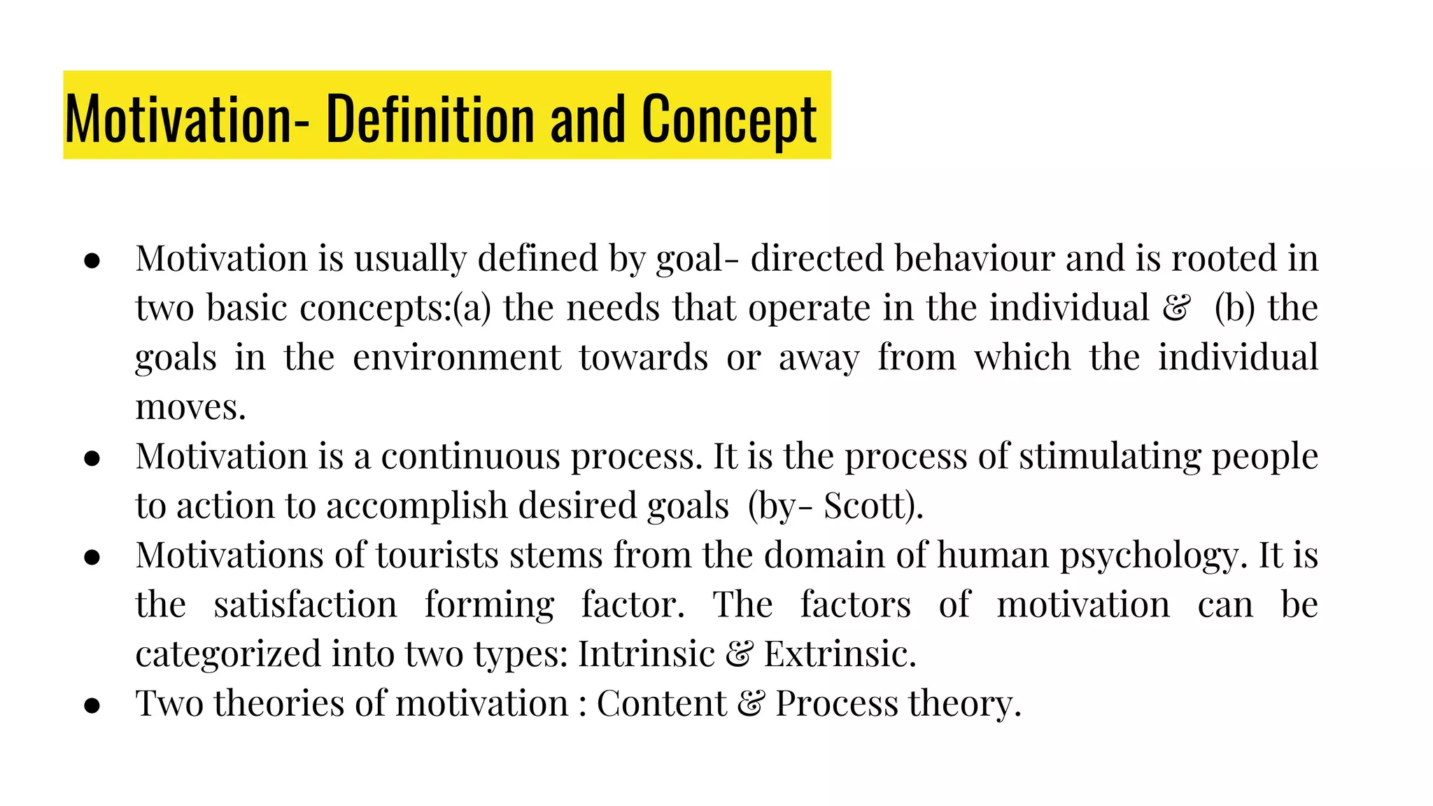 Content theories of Motivation | PPTX