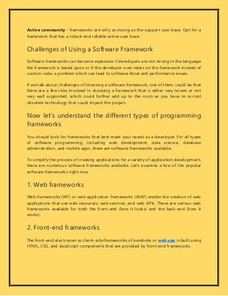 Need to Know about what is A Framework In Programming.pdf