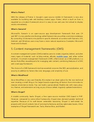 Need to Know about what is A Framework In Programming.pdf