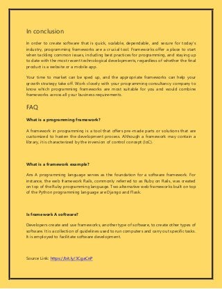 Need to Know about what is A Framework In Programming.pdf