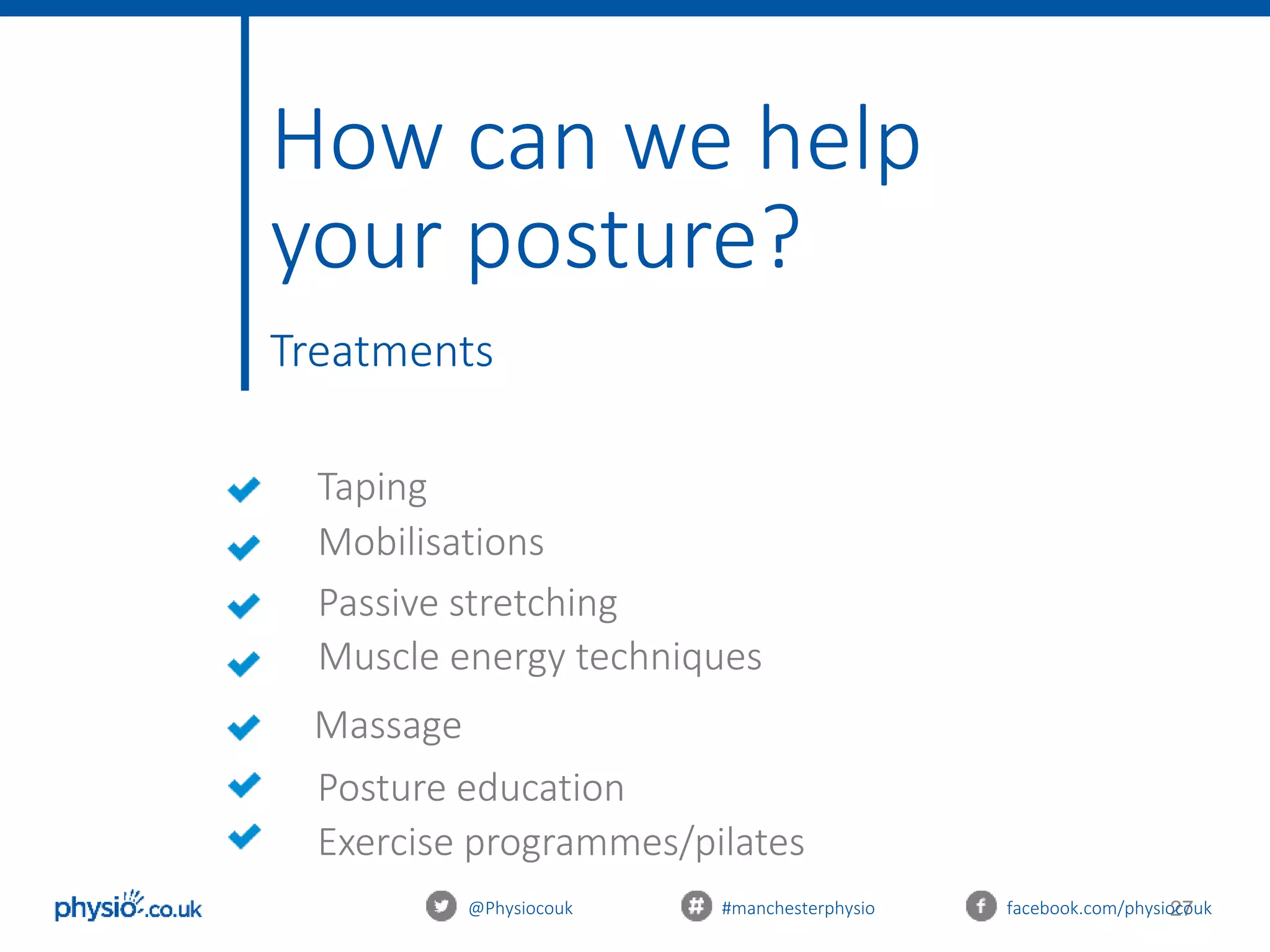 The "need to know" about posture and taping | PPTX
