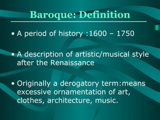 Baroque | PPT
