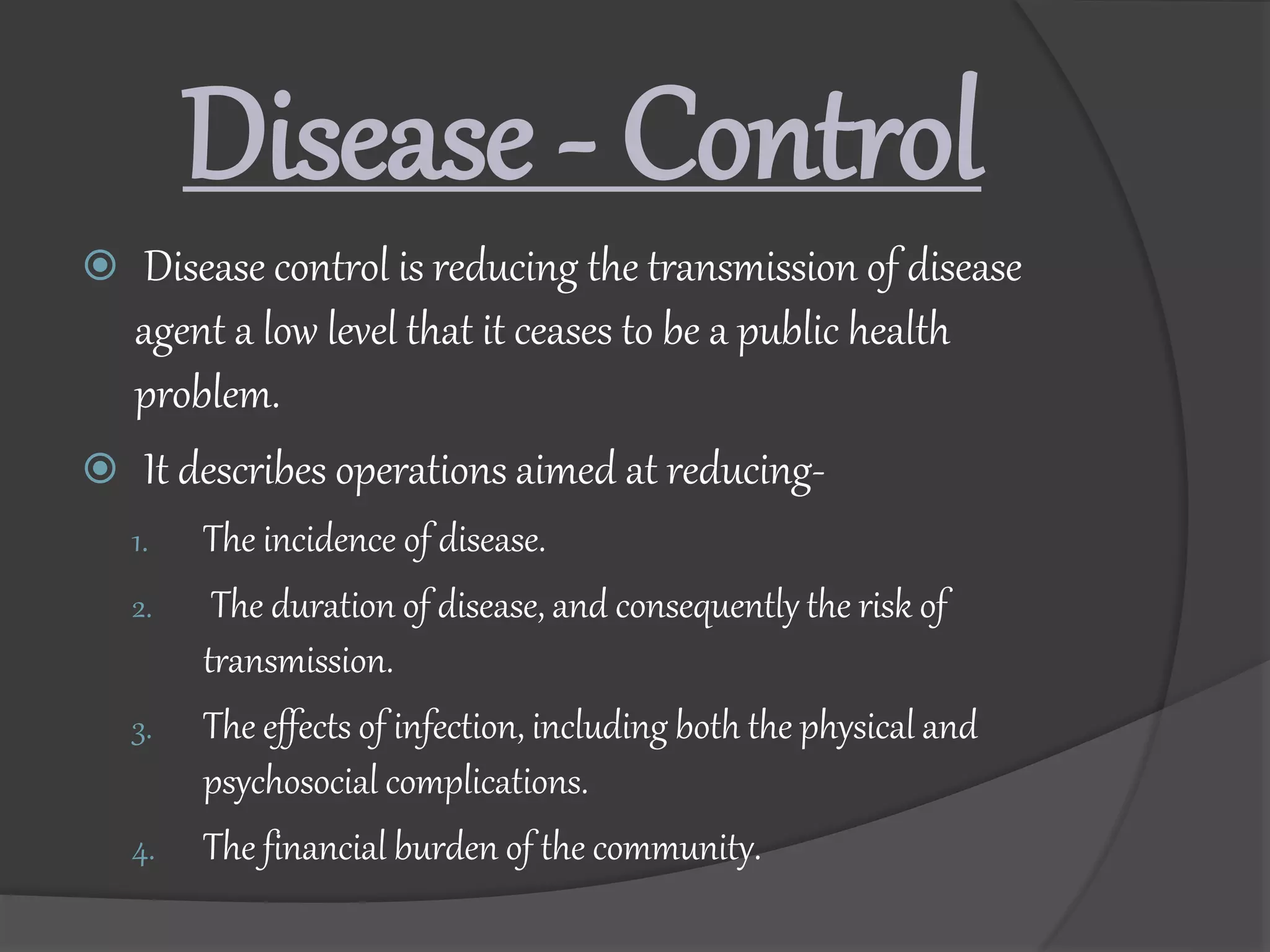 disease prevention and control | PPTX