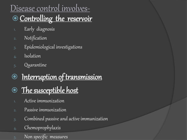 disease prevention and control | PPTX | Infectious Diseases | Diseases ...