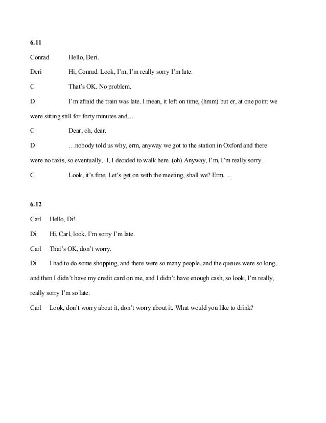 Natural English Elementary Scripts Unit 6