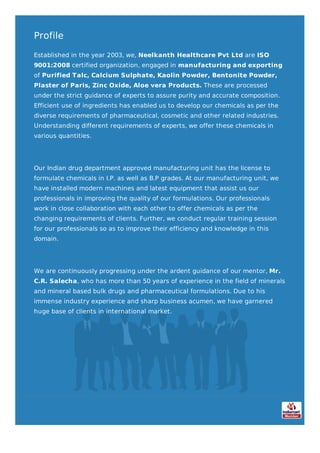 Neelkanth finechem-llp | PDF