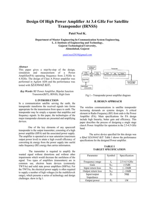 High power amplifier at 3.4 GHz | PDF