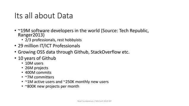 Neel Sundaresan - Teaching a machine to code | PPT