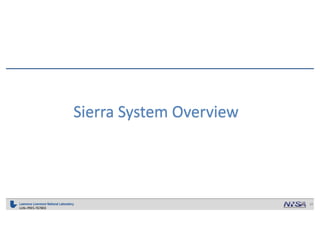Sierra Supercomputer: Science Unleashed | PDF