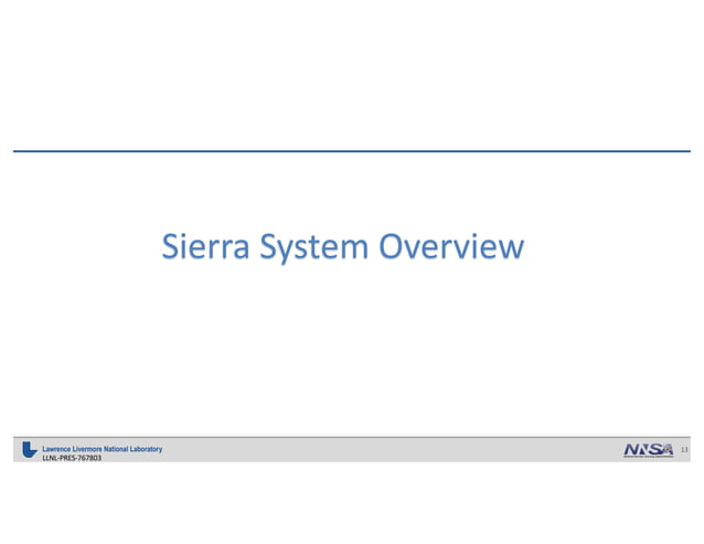 Sierra Supercomputer: Science Unleashed | PPT