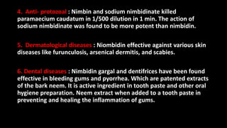Neem and its cultivation and active constituents or phyto chemicals. | PPTX