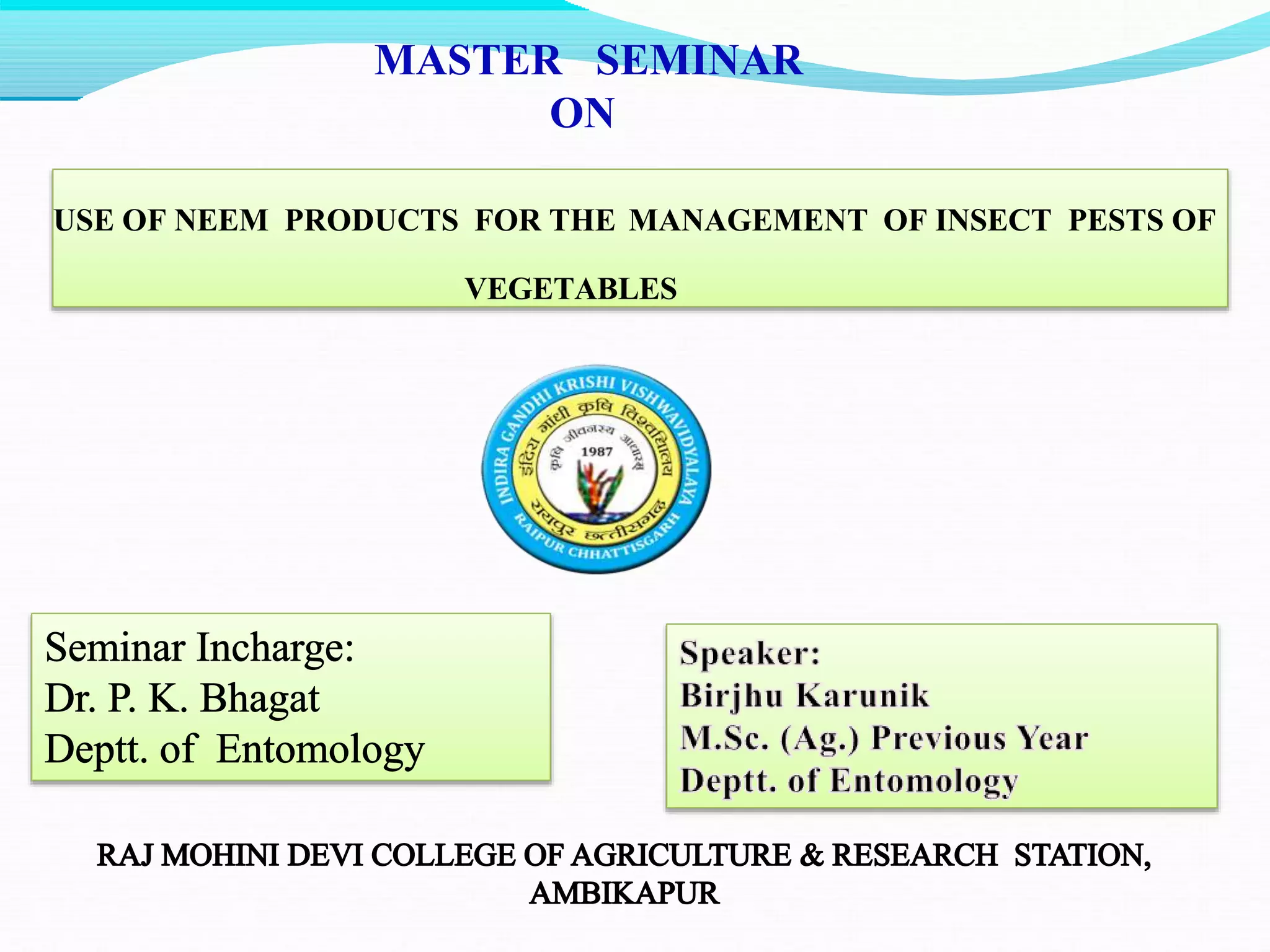 Neem based product | PPTX