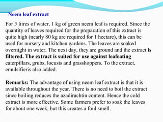Neem based product | PPTX | Gardening | Home & Garden