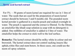 Neem based product | PPTX | Gardening | Home & Garden