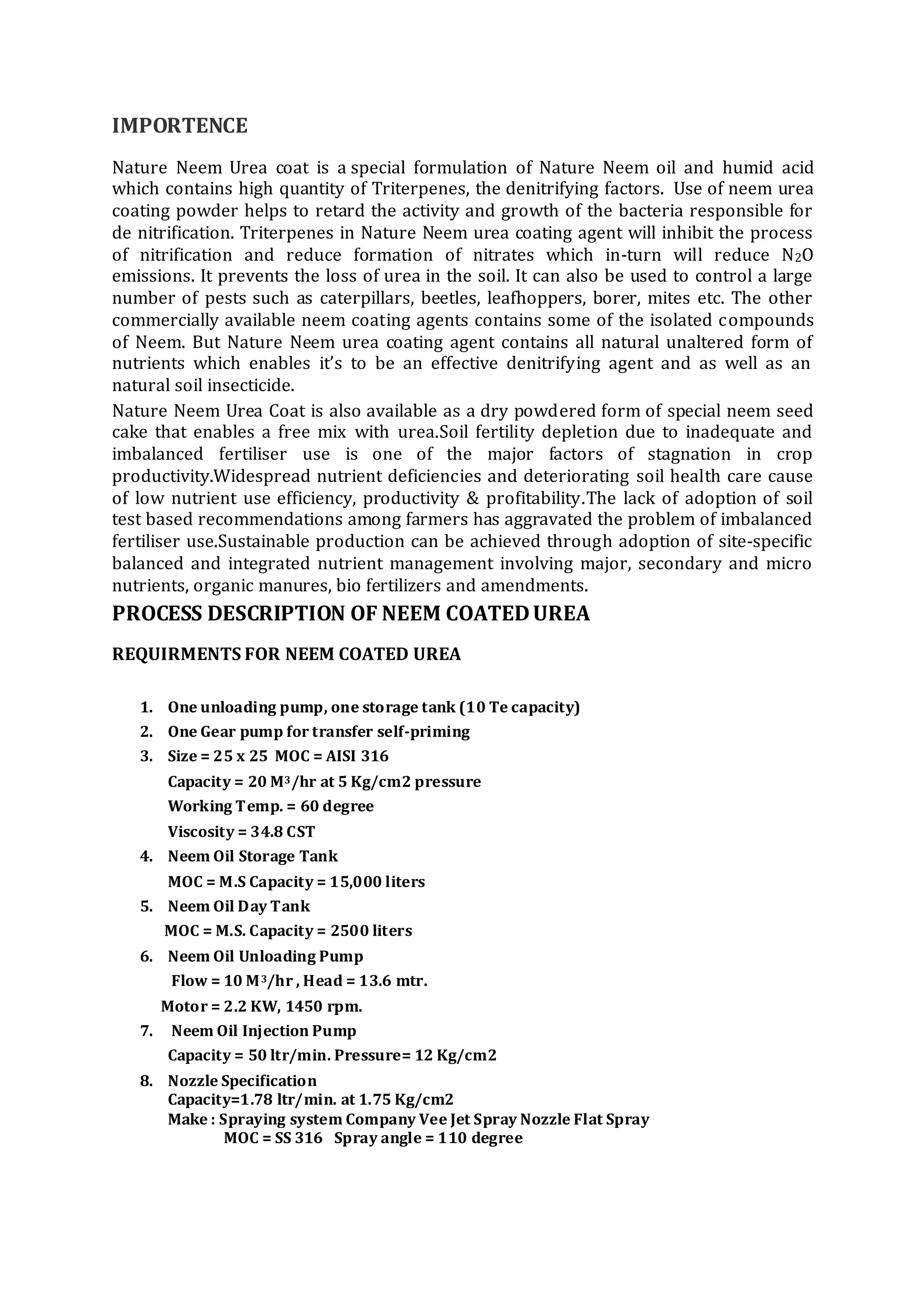 Neem coated urea an eco friendly approaches | PDF