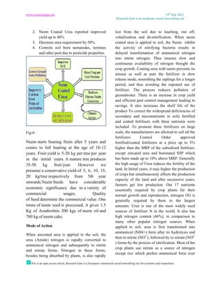 Neemcoatedureaaphilosophyforenvironment | PDF