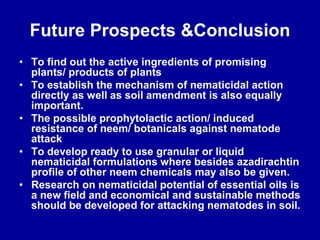 Neem in nemas mgt by Vikas Bamel (2012) | PPT