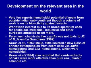 Neem in nemas mgt by Vikas Bamel (2012) | PPT