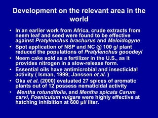 Neem in nemas mgt by Vikas Bamel (2012) | PPT