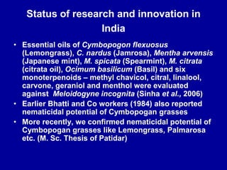 Neem in nemas mgt by Vikas Bamel (2012) | PPT