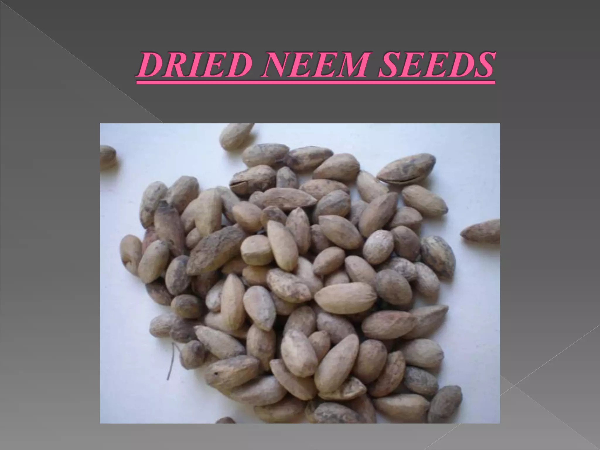 Neem Oil | Description | Chemical Constituents | Use | PPTX