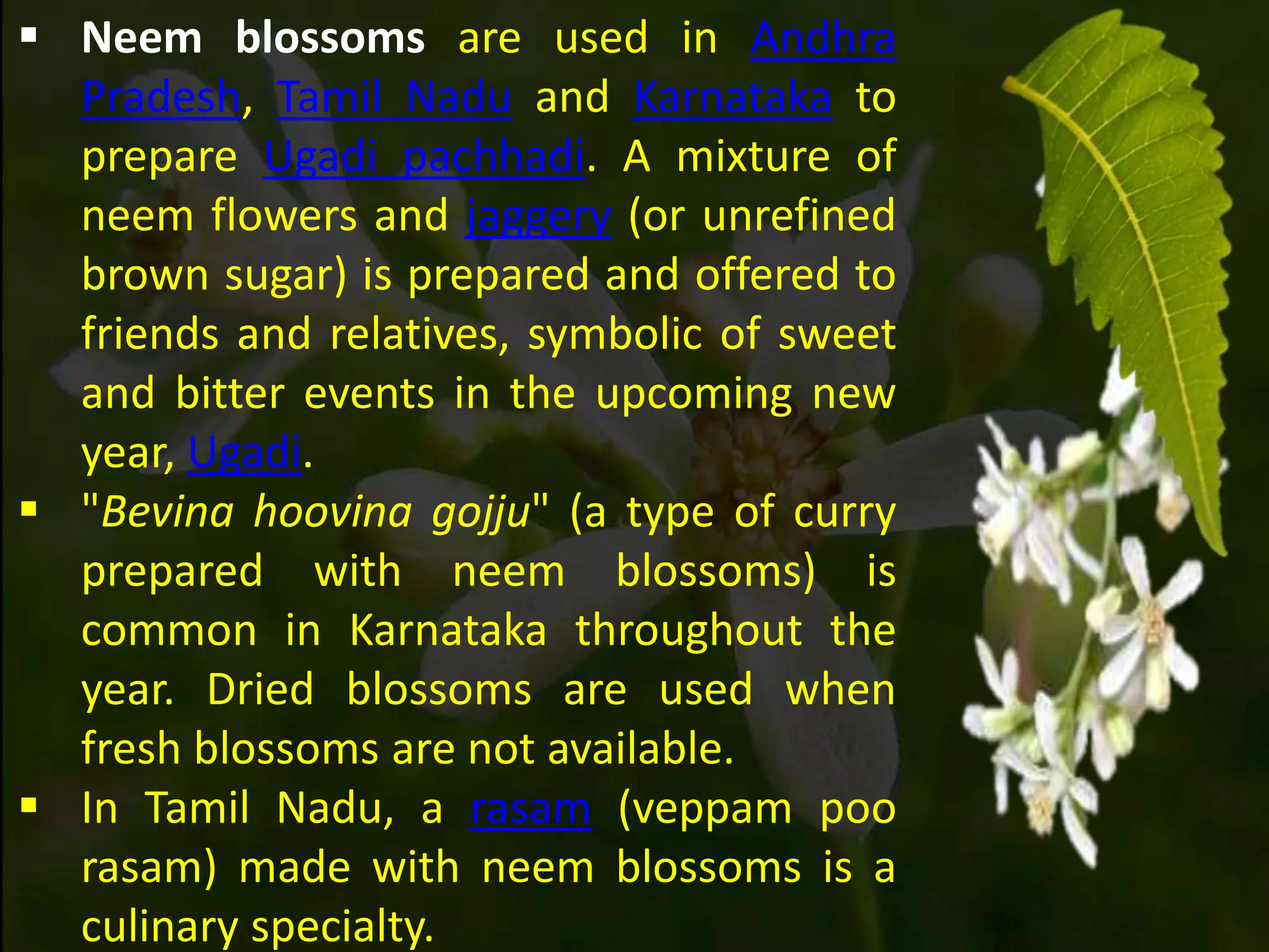 Neem products used in plant protection | PPTX