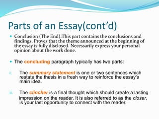 Essay-writing | PPTX