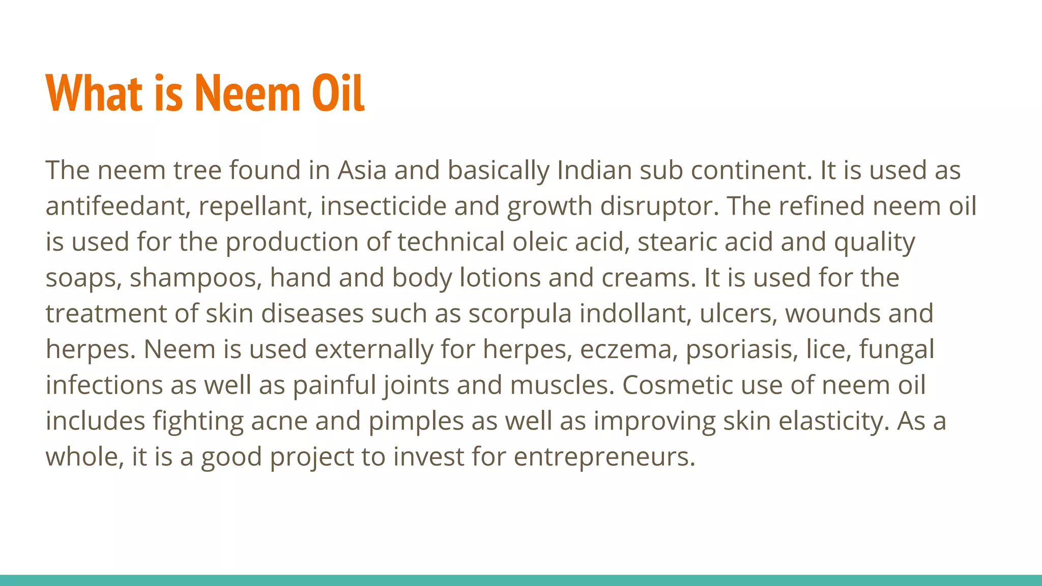 Neem seed oil extraction plant manufacturer | PPT
