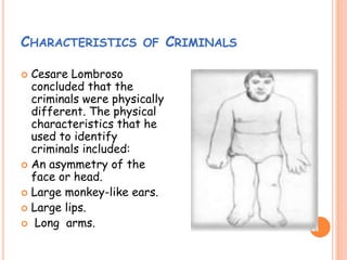 Lombrosian Theory of crime causation | PPTX