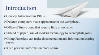 Paperless world | PPTX