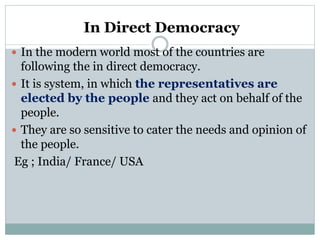 What is democracy: an overview ( India) | PPTX