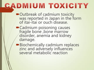 BIOCHEMISTRY BASIS OF ENVIROMENTAL HEALTH HAZARDS | PPTX