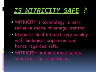 witricity | PPTX | Physics | Science