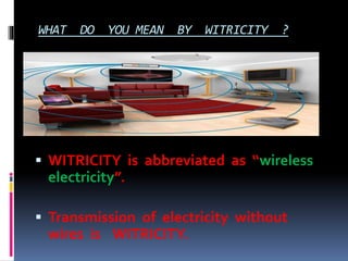 witricity | PPTX | Physics | Science